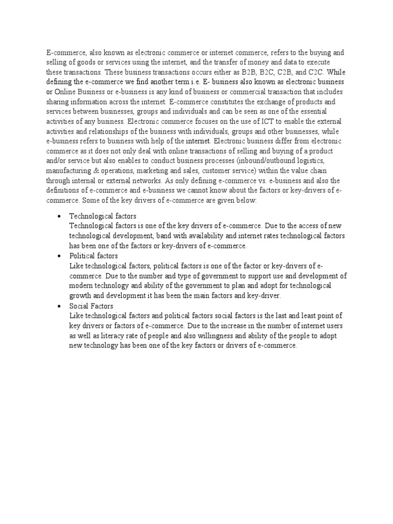 Assignment of E-Commerce | PDF | Electronic Business | E Commerce