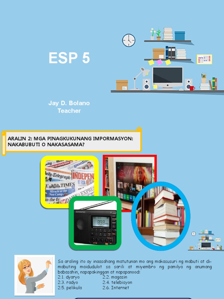 Esp 5 Lesson 2 | PDF