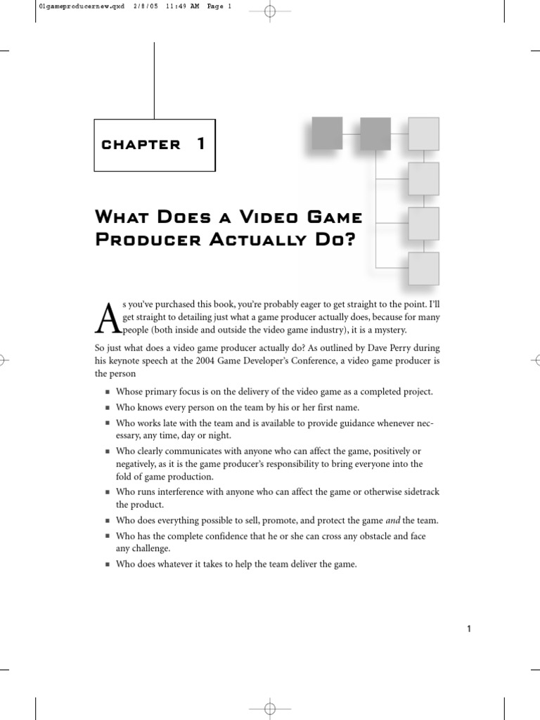 Game Producer - Job | PDF | Goal | Video Games