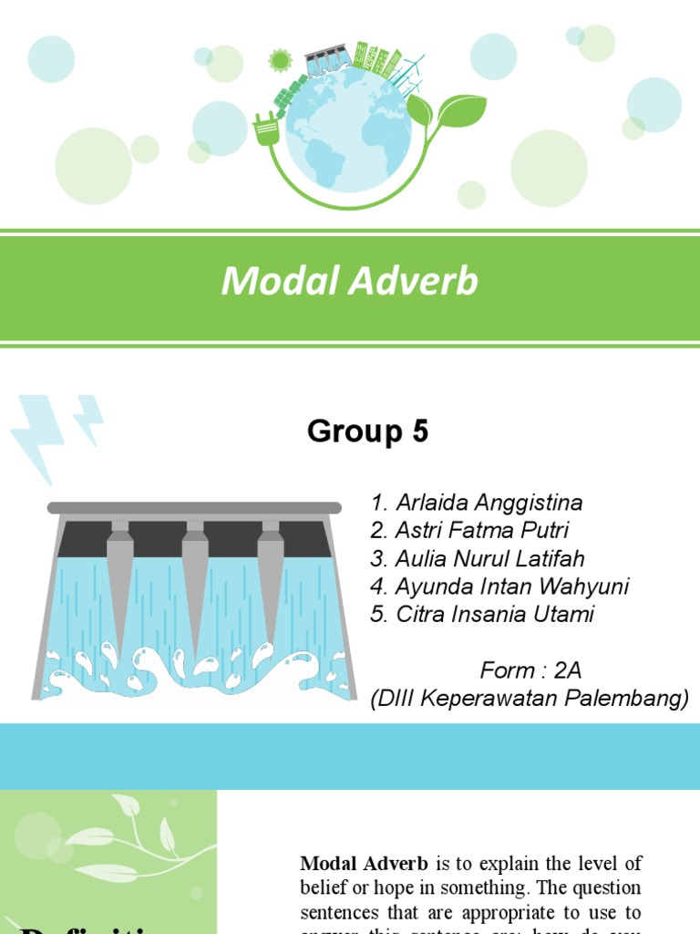 Group 5 - Modal Adverb | PDF | Adverb | Syntactic Relationships