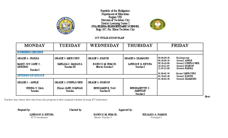 Ict Utilization Plan | PDF | Behavior Modification | Schools