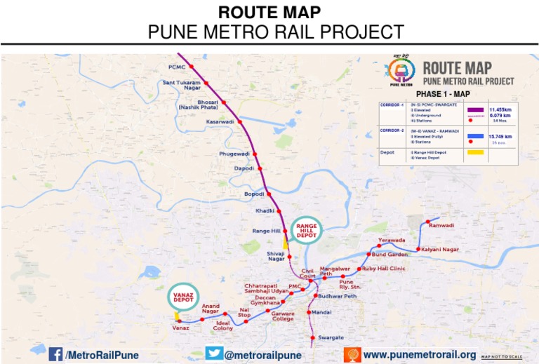Pune-Metro Route Maps - Latest | PDF