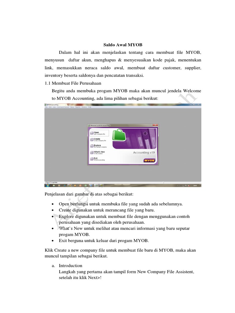 Tutorial Myob PDF | PDF | Pengelolaan Keuangan & Uang