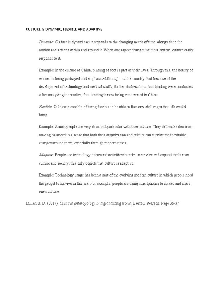 Culture Is Dynamic Ucsp | PDF | Social Science | Religion & Spirituality