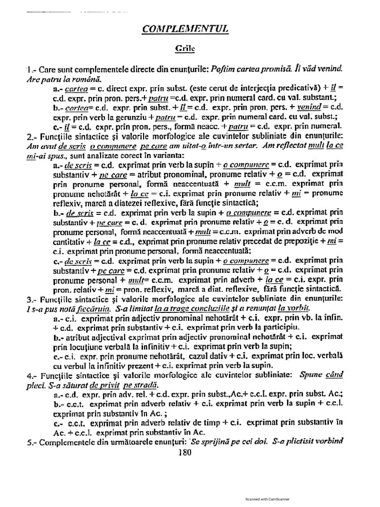 Complementul | PDF