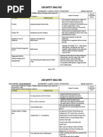 JSA For Bolt Tightening, Grating Removal | PDF | Hazards | Oil Spill