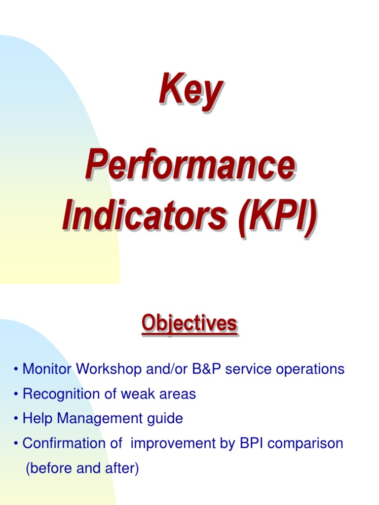 Key Performance Indicators (KPI) | Download Free PDF | Inventory ...
