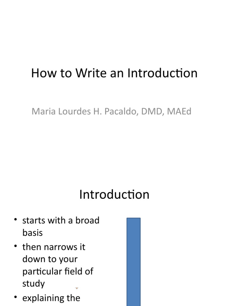 6 - How To Write An Introduction | PDF | Experiment | Intuition