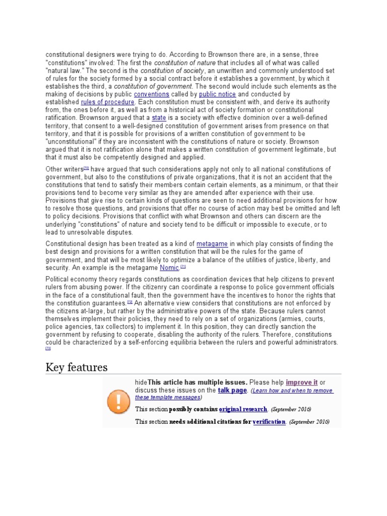 Key Features: Conventions Public Notice Rules of Procedure State | PDF ...