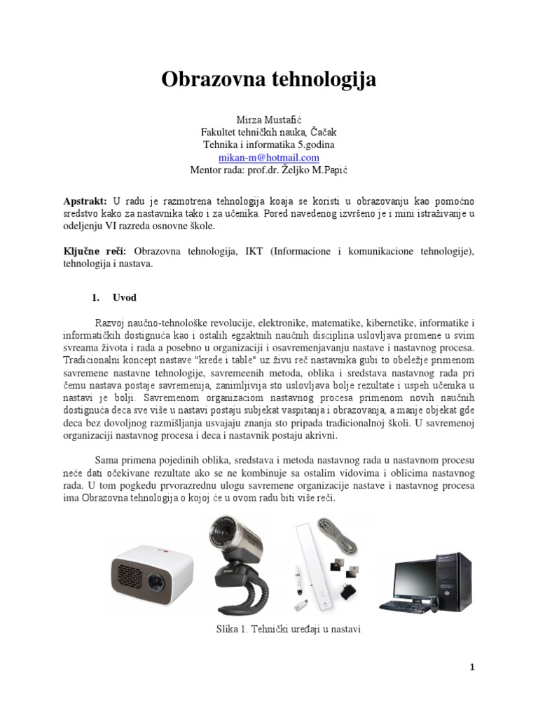 SIR Mirza Mustafic 8302014 | PDF