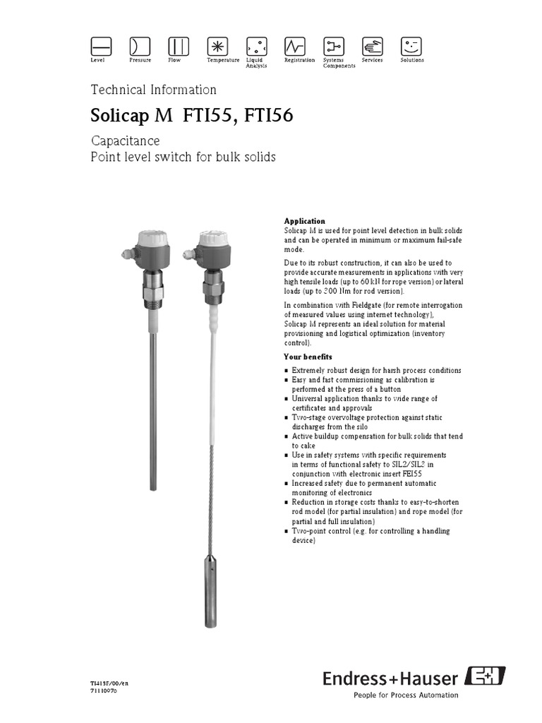 Solicap M FTI55, FTI56: Technical Information | PDF | Capacitor | Solid