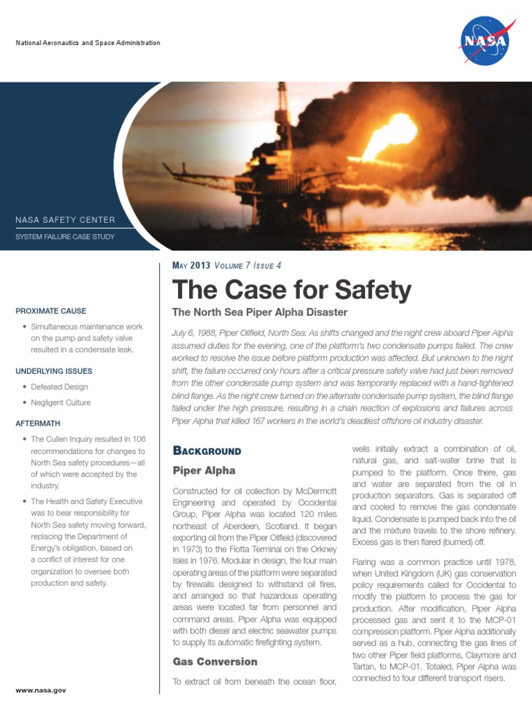 The Case For Safety: The North Sea Piper Alpha Disaster | Download Free ...