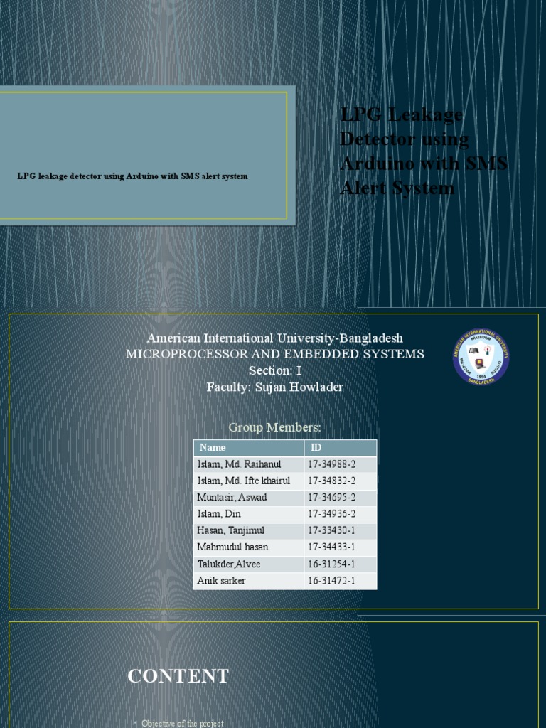 LPG Leakage Detector using Arduino with SMS alert system | PDF | Arduino | Sensor