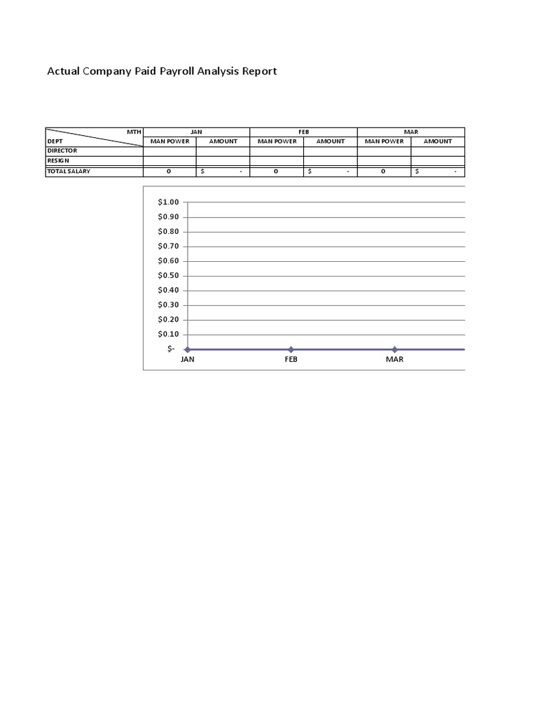 Actual Company Paid Payroll Analysis Report | PDF | Business