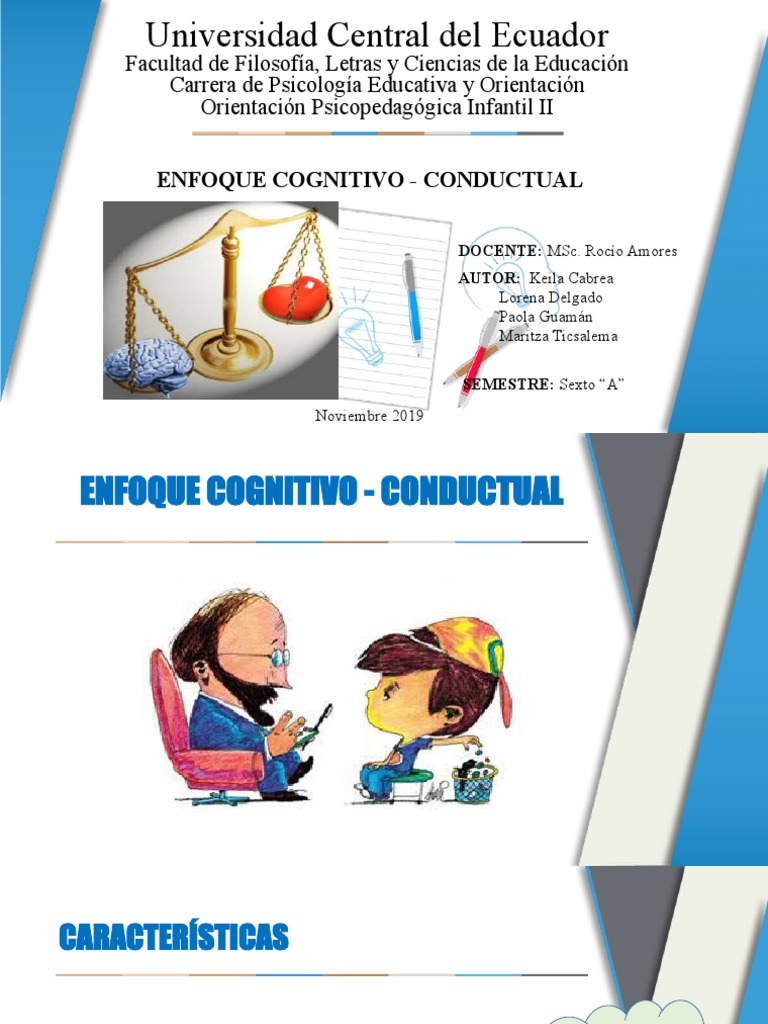 Enfoque Cognitivo Conductual | PDF | Comportamiento | Aprendizaje