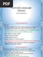 Kannada Tenses and Verb Forms Guide | PDF | Grammatical Tense | Grammar