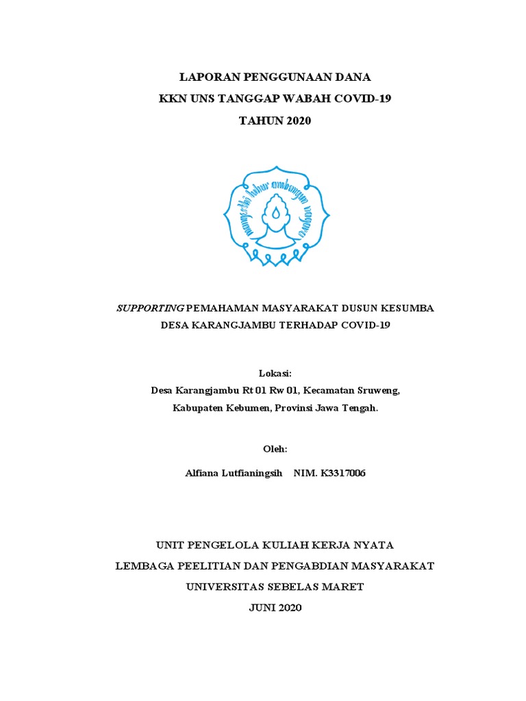 Bismillah SPJ KKN Fix | PDF | Griya & Taman