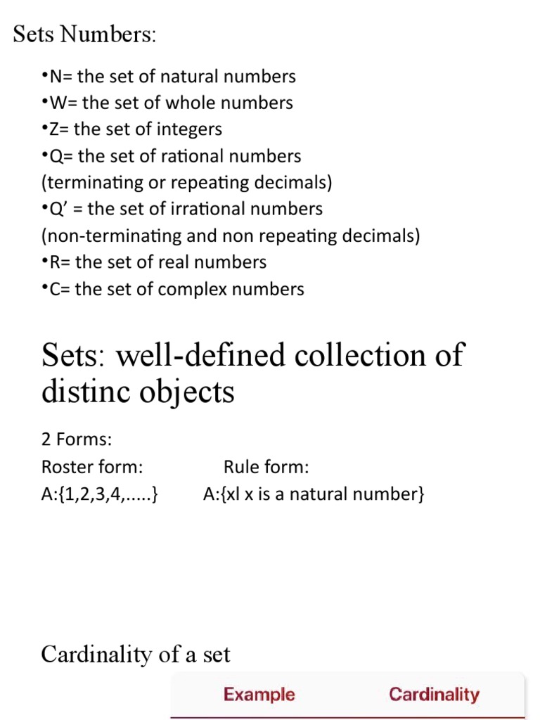 Set Theory Basics for Students | PDF | Set (Mathematics) | Numbers