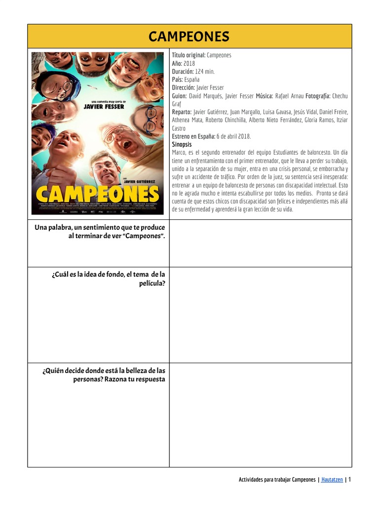 Campeones | PDF