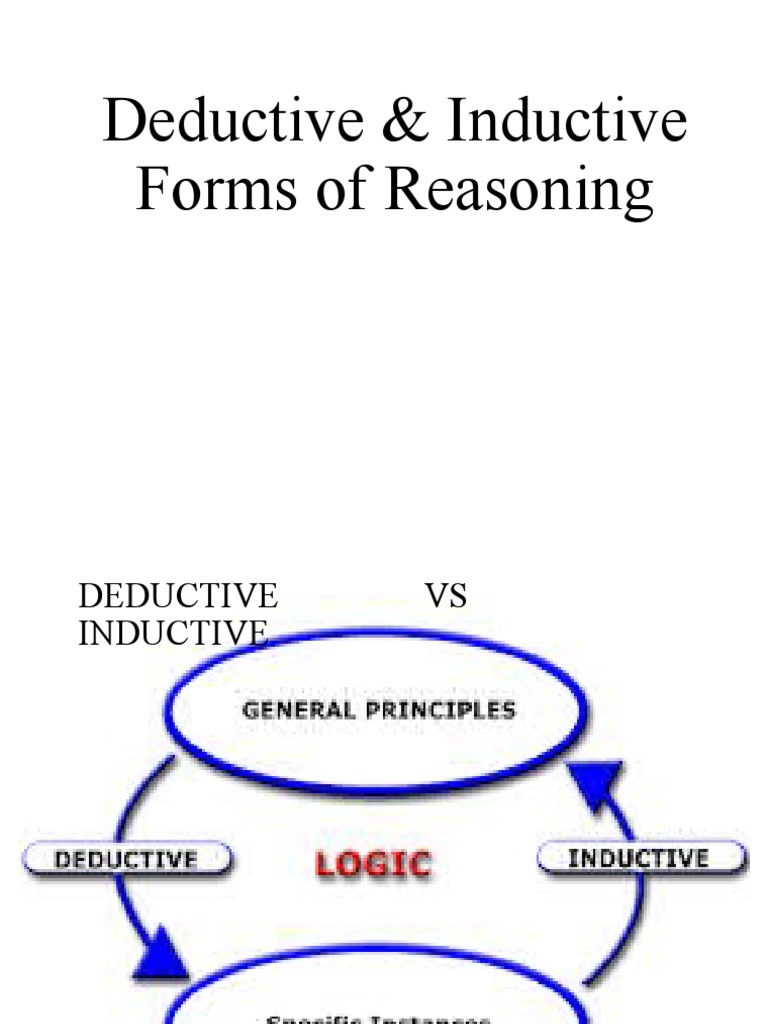Deductive & Inductive Forms of Reasoning | PDF | Inductive Reasoning | Deductive Reasoning