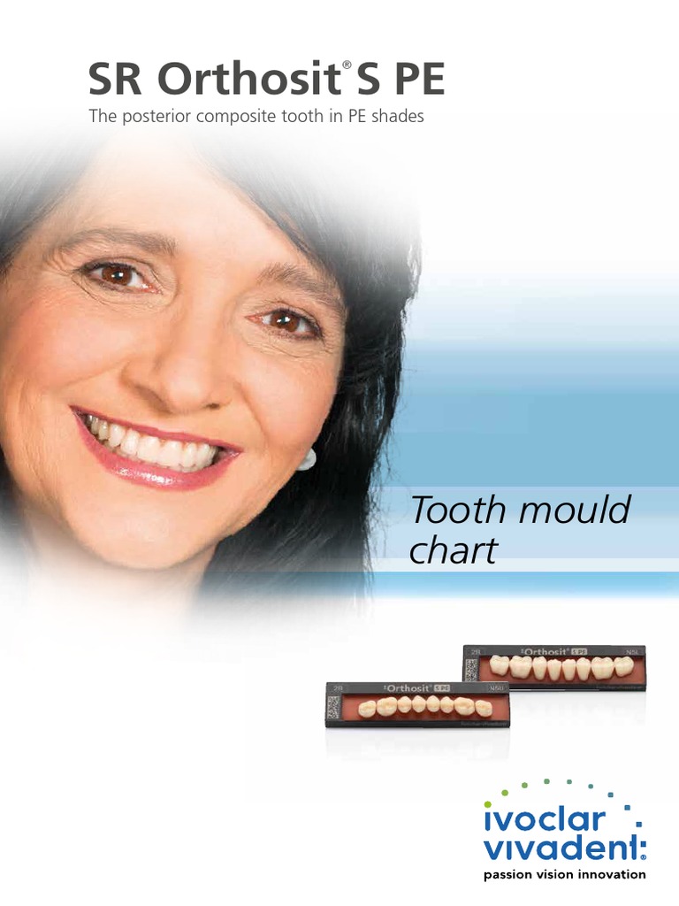 SR Orthosit SPE: Tooth Mould Chart | PDF | Dentures | Dentistry