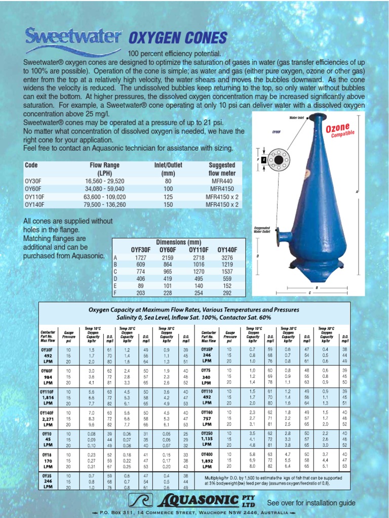 Oxygen Cone | PDF | Oxygen | Water