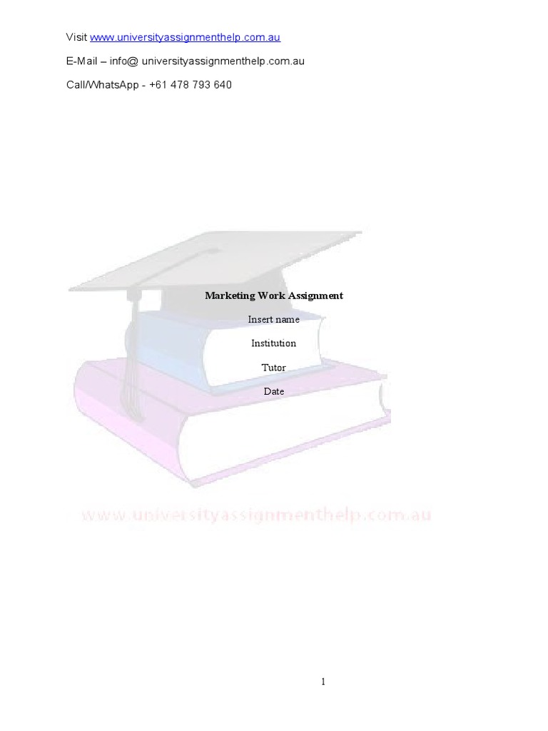 Marketing Assignment Sample | PDF | Market Segmentation | Retail