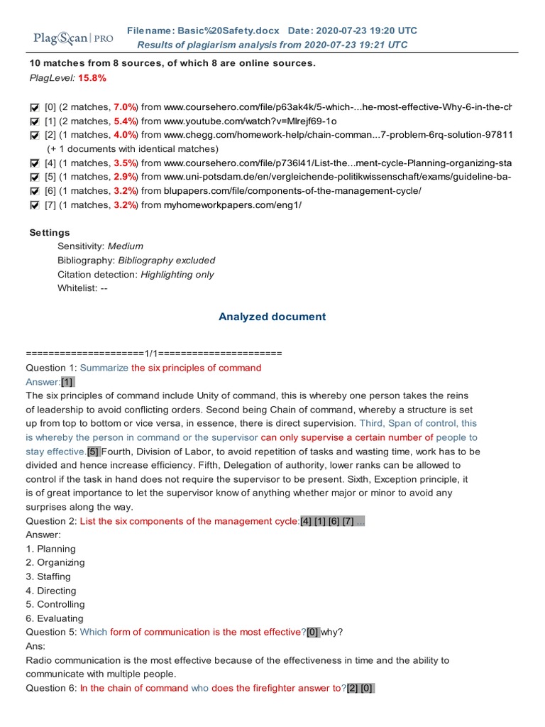 Plagreport Basic Safety PDF | PDF | Cognition | Psychological Concepts