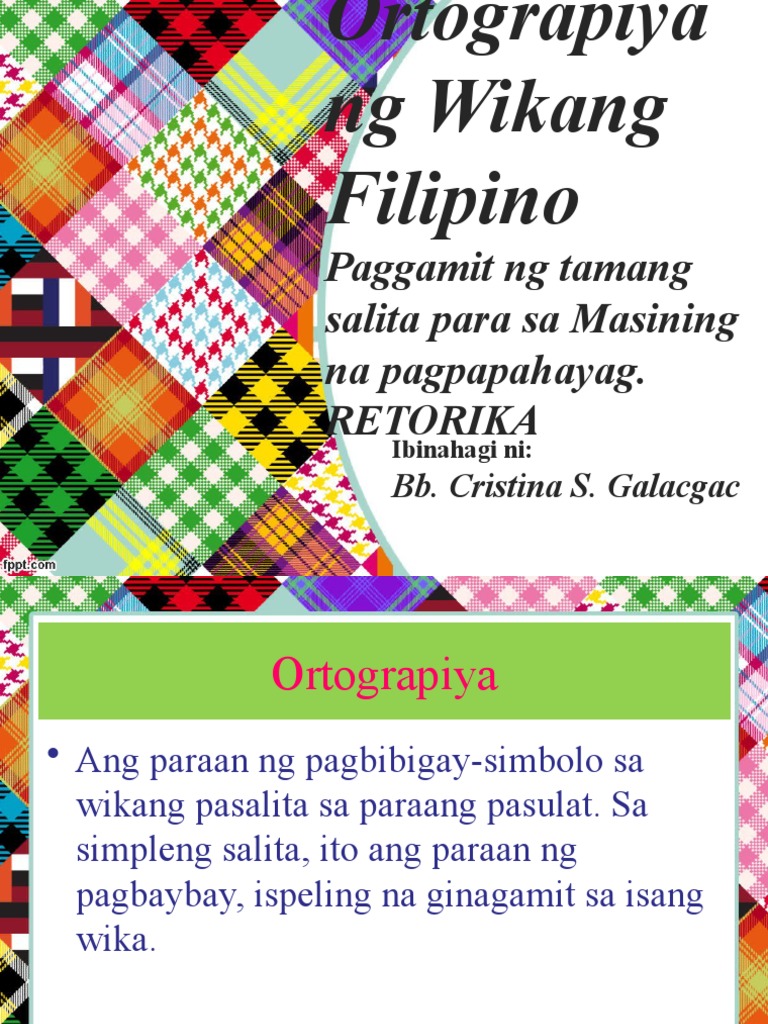 Ortograpiya | PDF