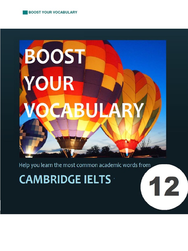 Boost Your Vocabulary For IELTS Cam 12 | PDF | Multilingualism | Subsidy