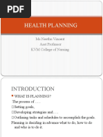 Steps in Health Planning Process | PDF | Goal | Health Care