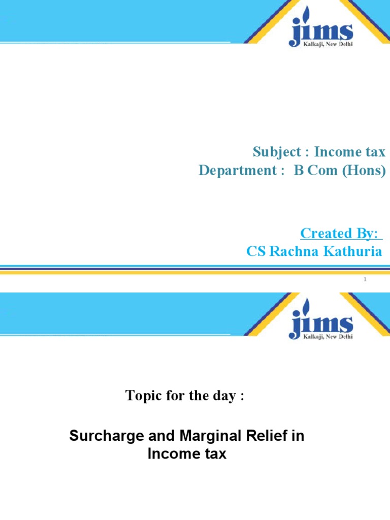 Income Tax PPT 4 | PDF | Tax Rate | Taxable Income