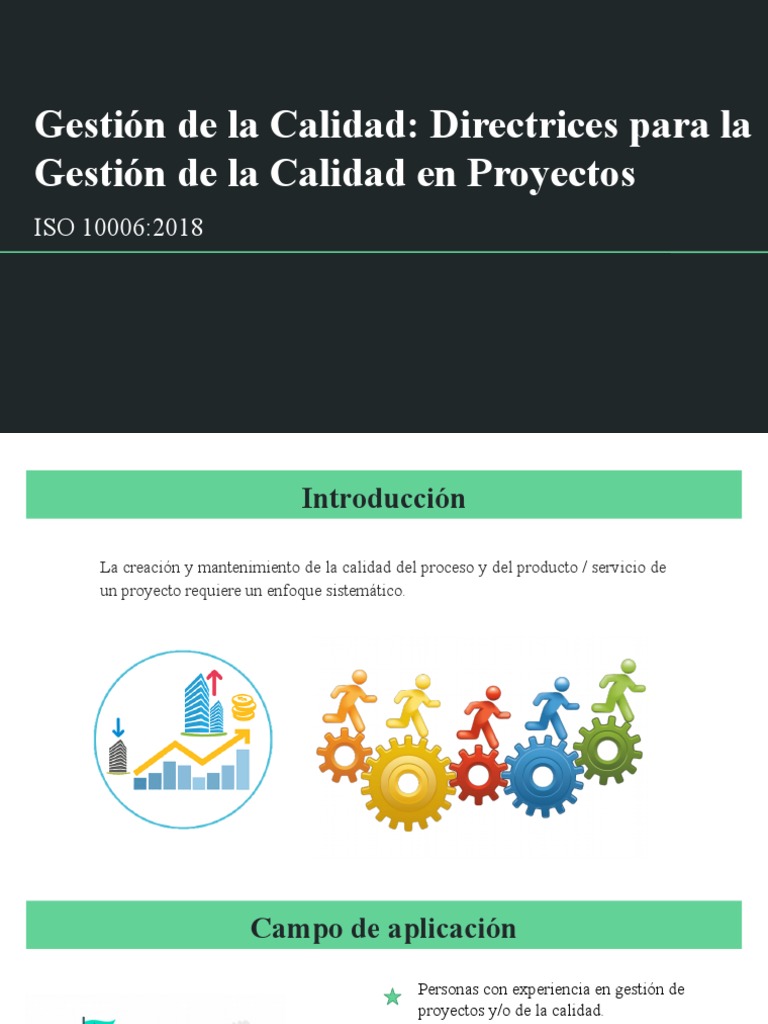 Control ISO 10006 | PDF | Gestión de la calidad | Sistema de manejo de ...
