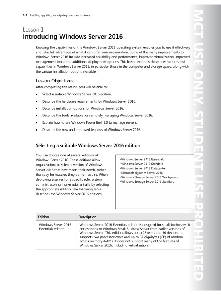 Module 1 Lesson 1 | PDF | Hyper V | Microsoft Windows