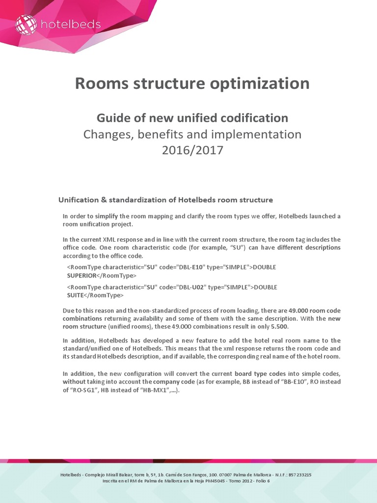 Rooms Structure Optimization: Guide of New Unified Codification | PDF ...