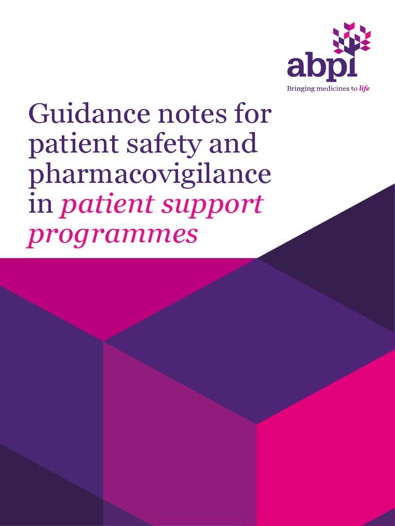 Guidance Notes For Patient Safety and Pharmacovigilance in | PDF ...