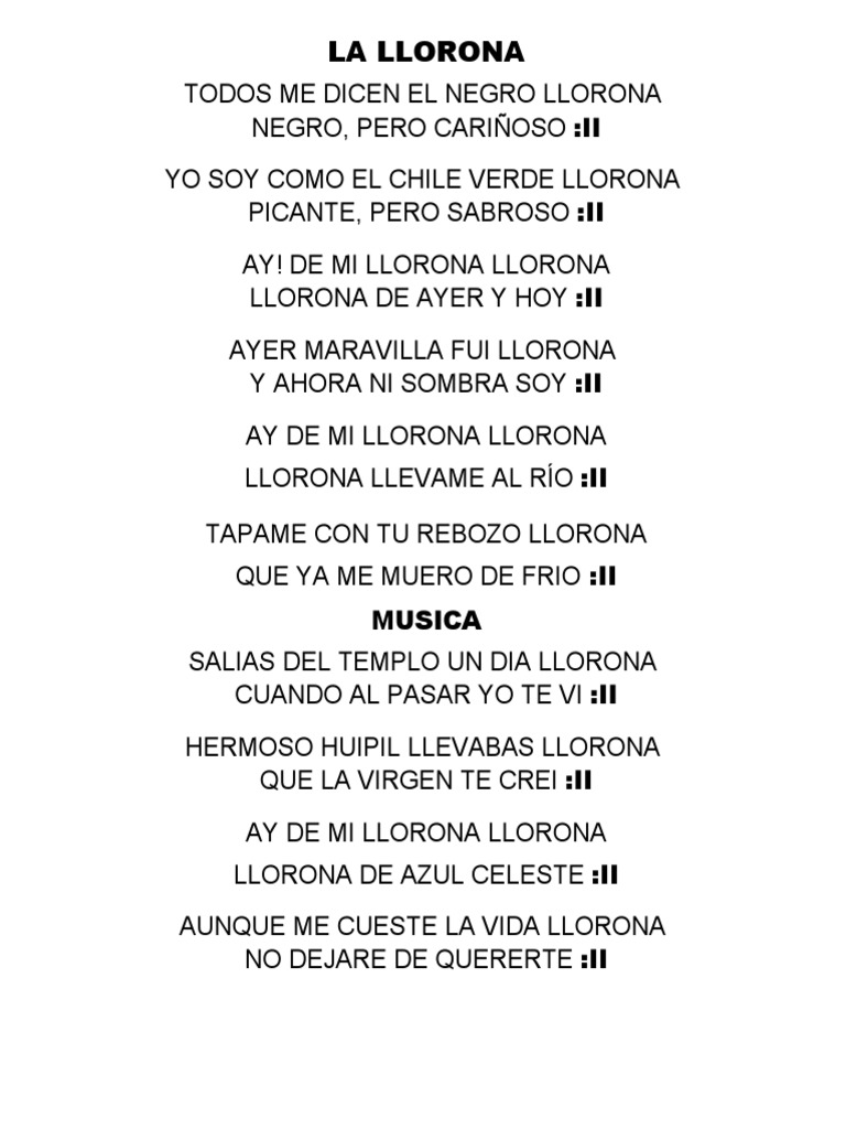 La Llorona | PDF