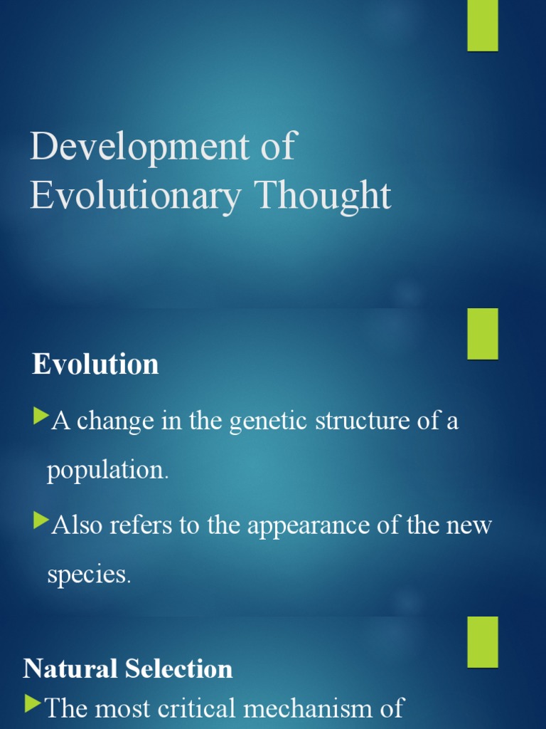 The Development of Evolutionary Thought: Key Contributors, Concepts and ...