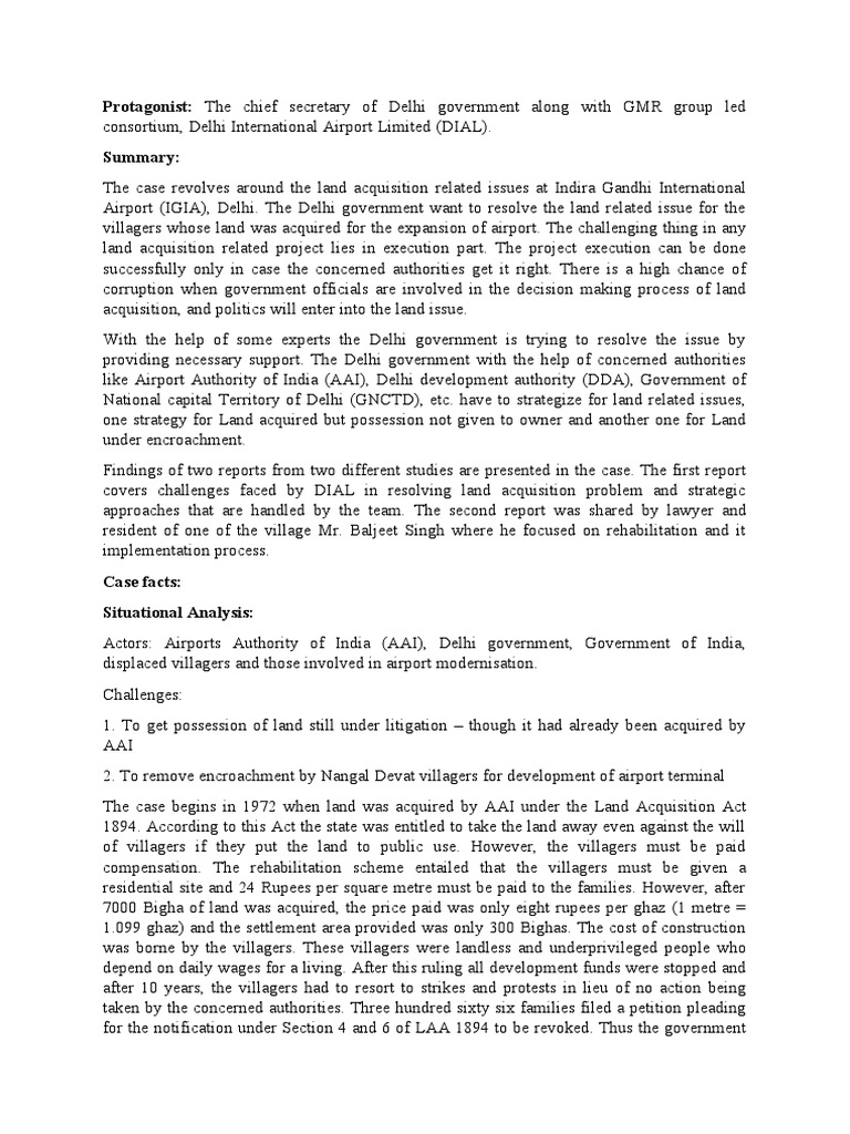 Protagonist: The Chief Secretary of Delhi Government Along With GMR ...