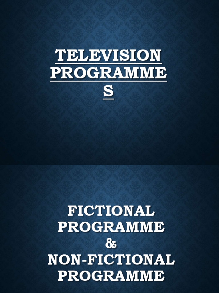 Television Programmes | PDF | Soap Opera | Reality Television