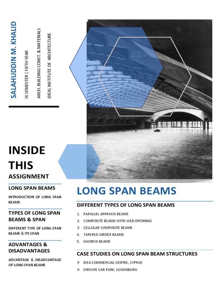 Long Span Beam Types and Benefits | PDF | Beam (Structure) | Bending