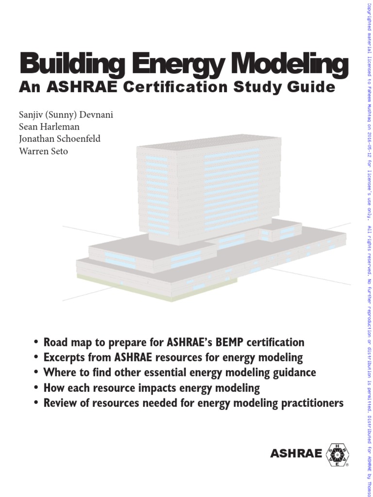 Building Energy Modeling: An ASHRAE Certification Study Guide | PDF ...
