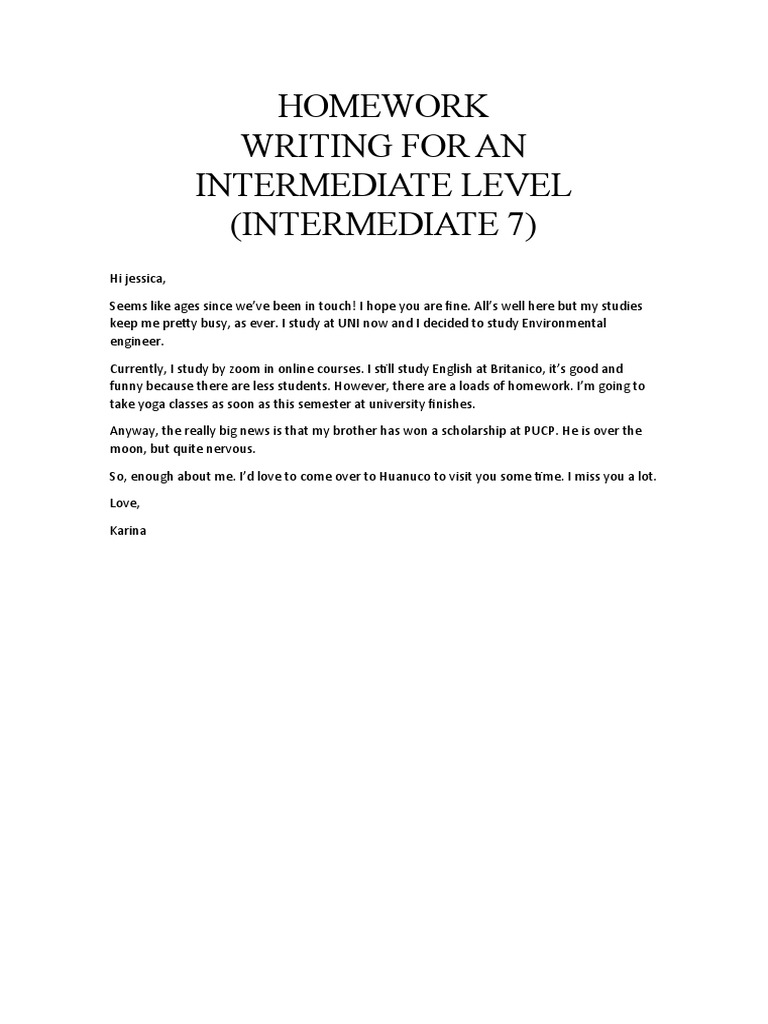 Writing 1 - Intermediate 7 | PDF | Career & Growth | Language Arts ...