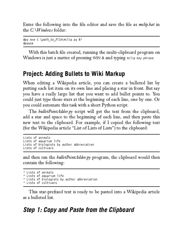 Creating a Batch File Shortcut to Launch a Python Multi-Clipboard ...