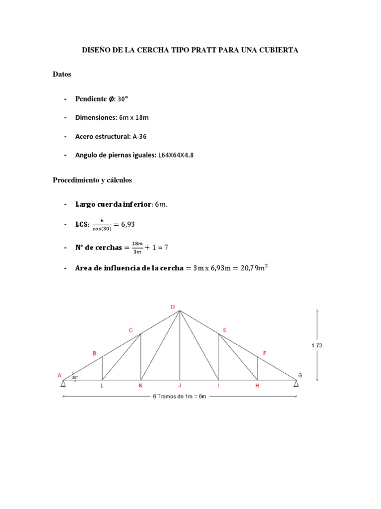 Diseño de La Cercha Tipo Pratt para Una Cubierta | PDF | Amianto | Materiales
