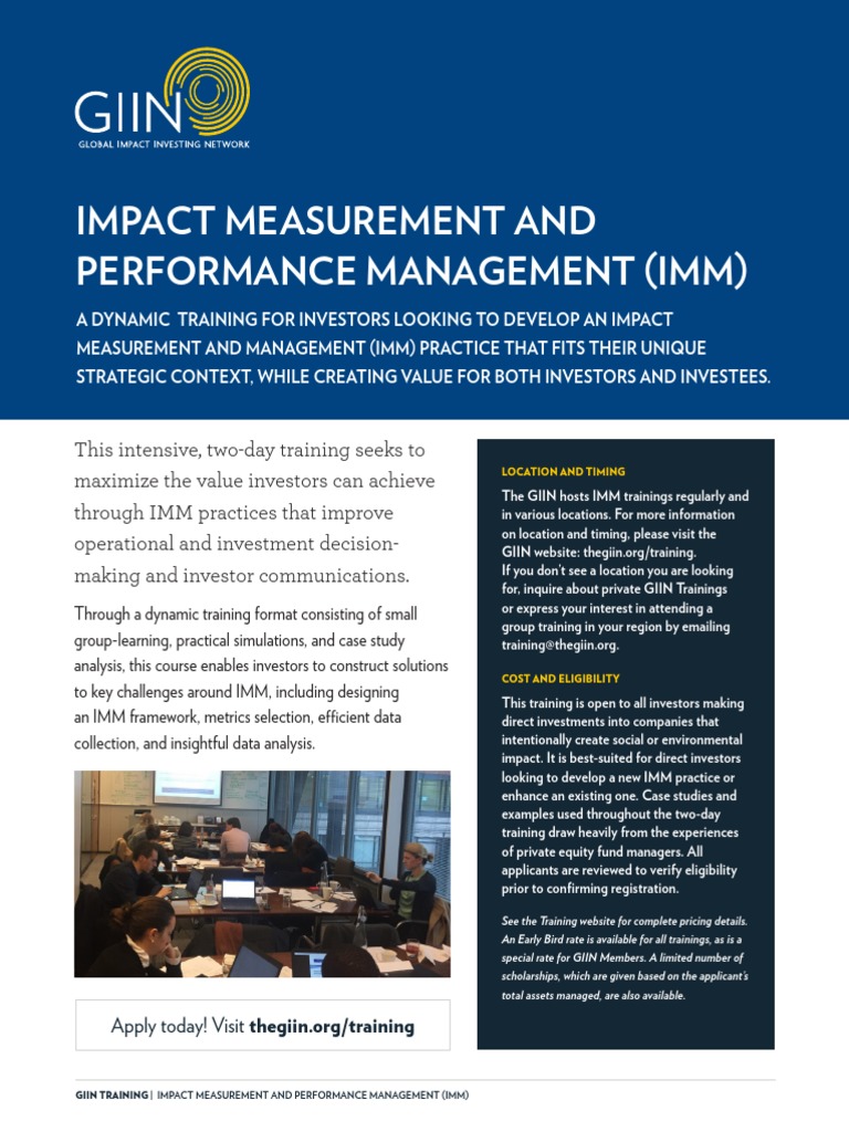 Investor IMM Training Workshop | PDF | Investor | Investing