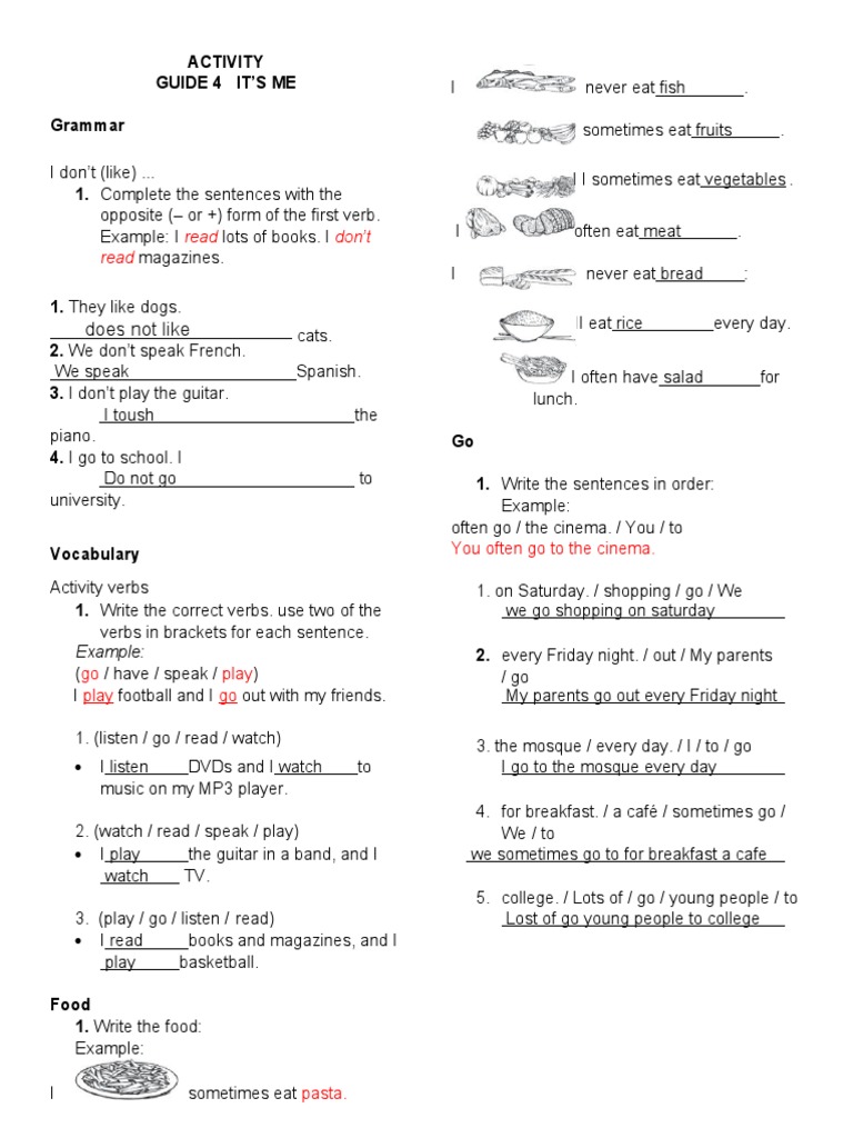 Activity Guide 4 | PDF | Syntax | Cognitive Science