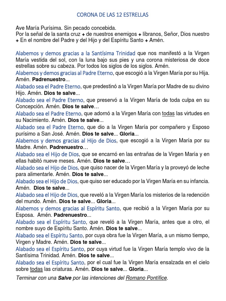 Corona de Las 12 Estrellas | PDF