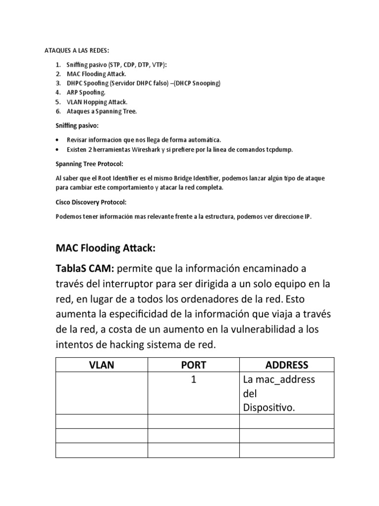 Ataques A Las Redes | PDF | Protocolos de red | Transmisión de datos