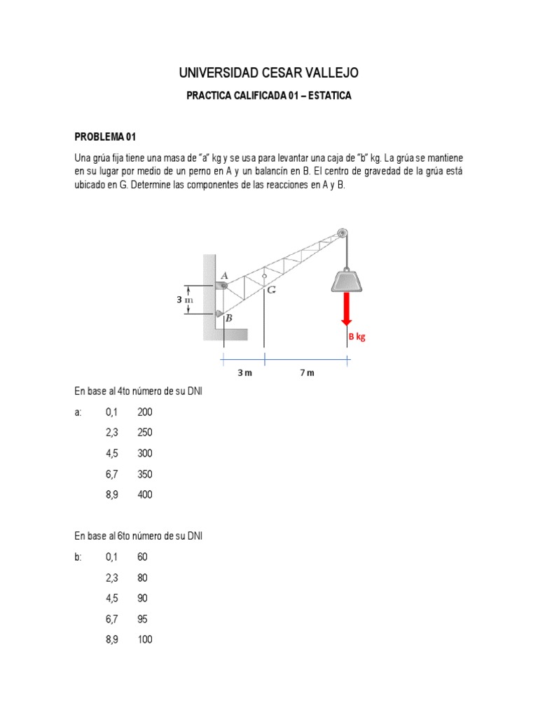 Practica Calificada Estatica | PDF